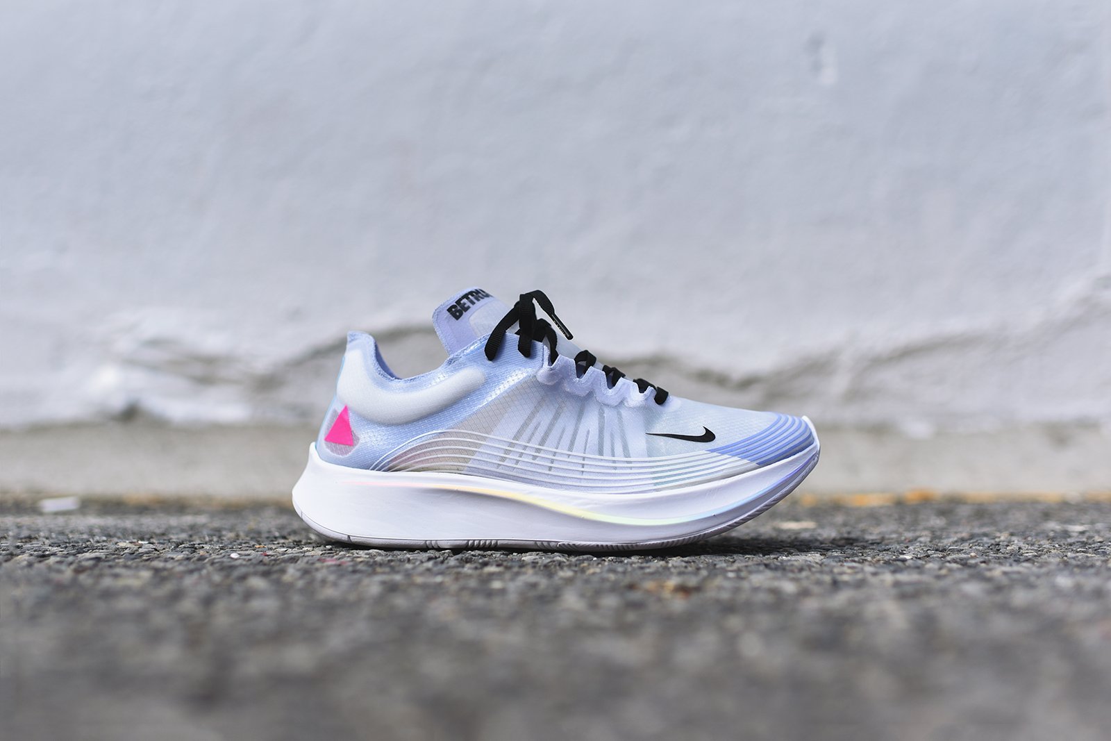 Nike Zoom Fly BE TRUE - White / Black / Palest Purple – Kith Europe