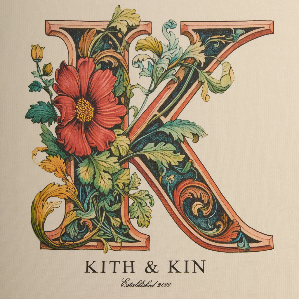 Kith Floral K Vintage Tee - Sandrift PH – Kith Europe