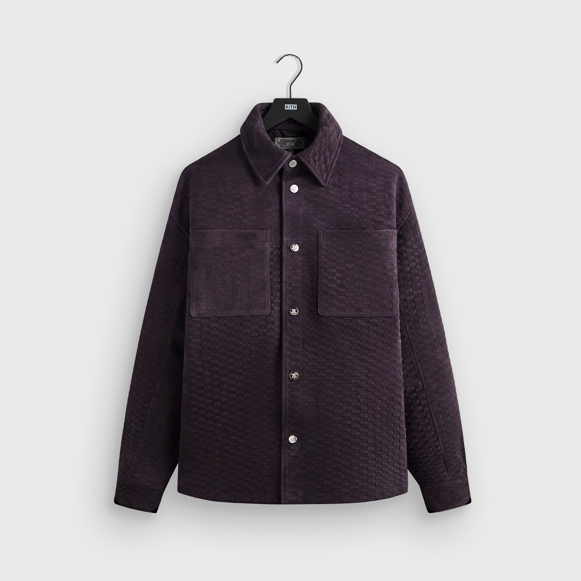 Kith Monogram Suede Apollo II Shirt - Belladonna – Kith Europe