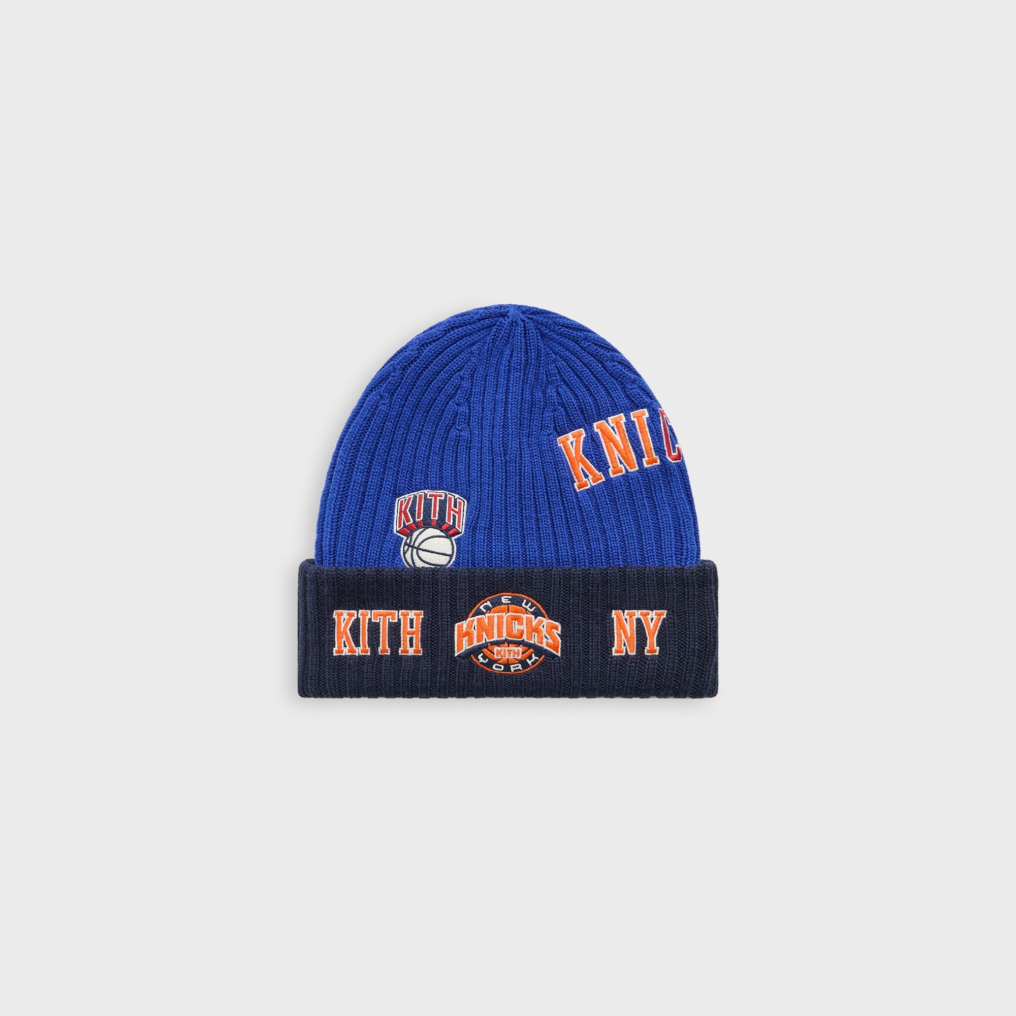 Kith & New Era for the New York Knicks All Over Patches Knit Beanie ...