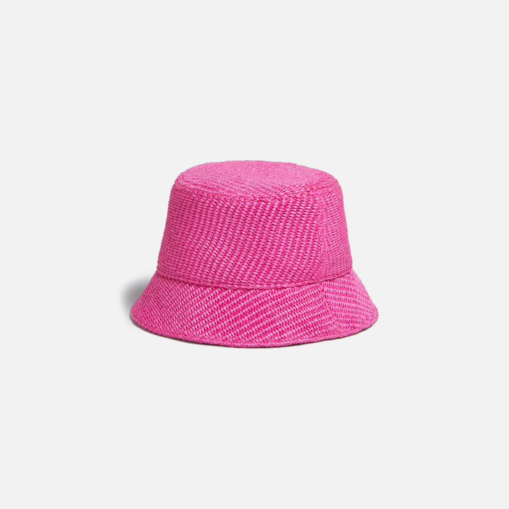 Marni x No Vacancy Inn Raffia Bucket Hat - Fuchsia – Kith Europe