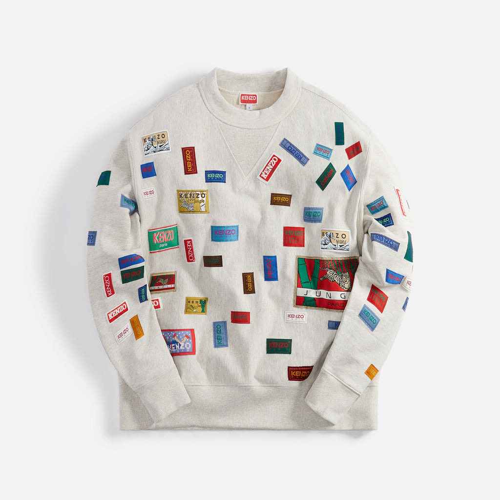 Kenzo Archive Labels Sweatshirt - Pale grey – Kith Europe
