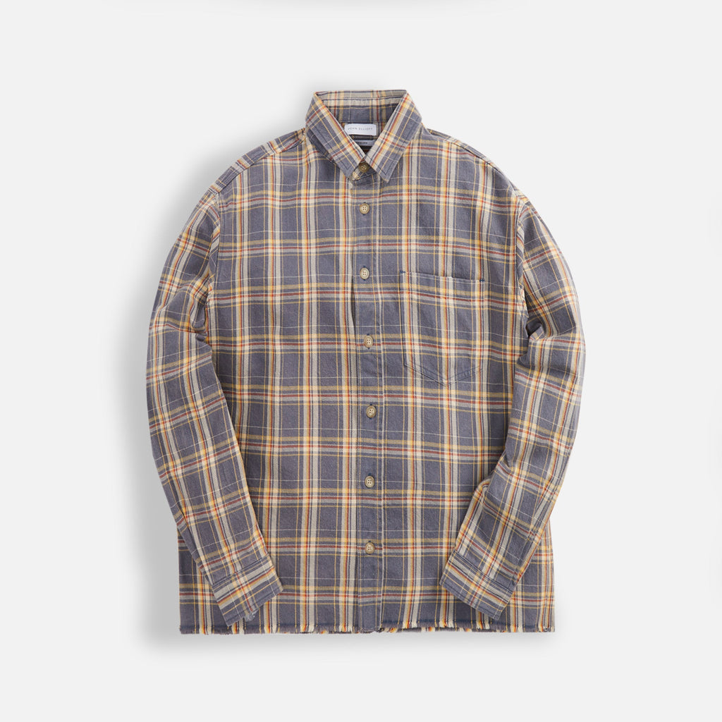 John Elliott Hemi Overshirt - Navy / Yellow – Kith Europe