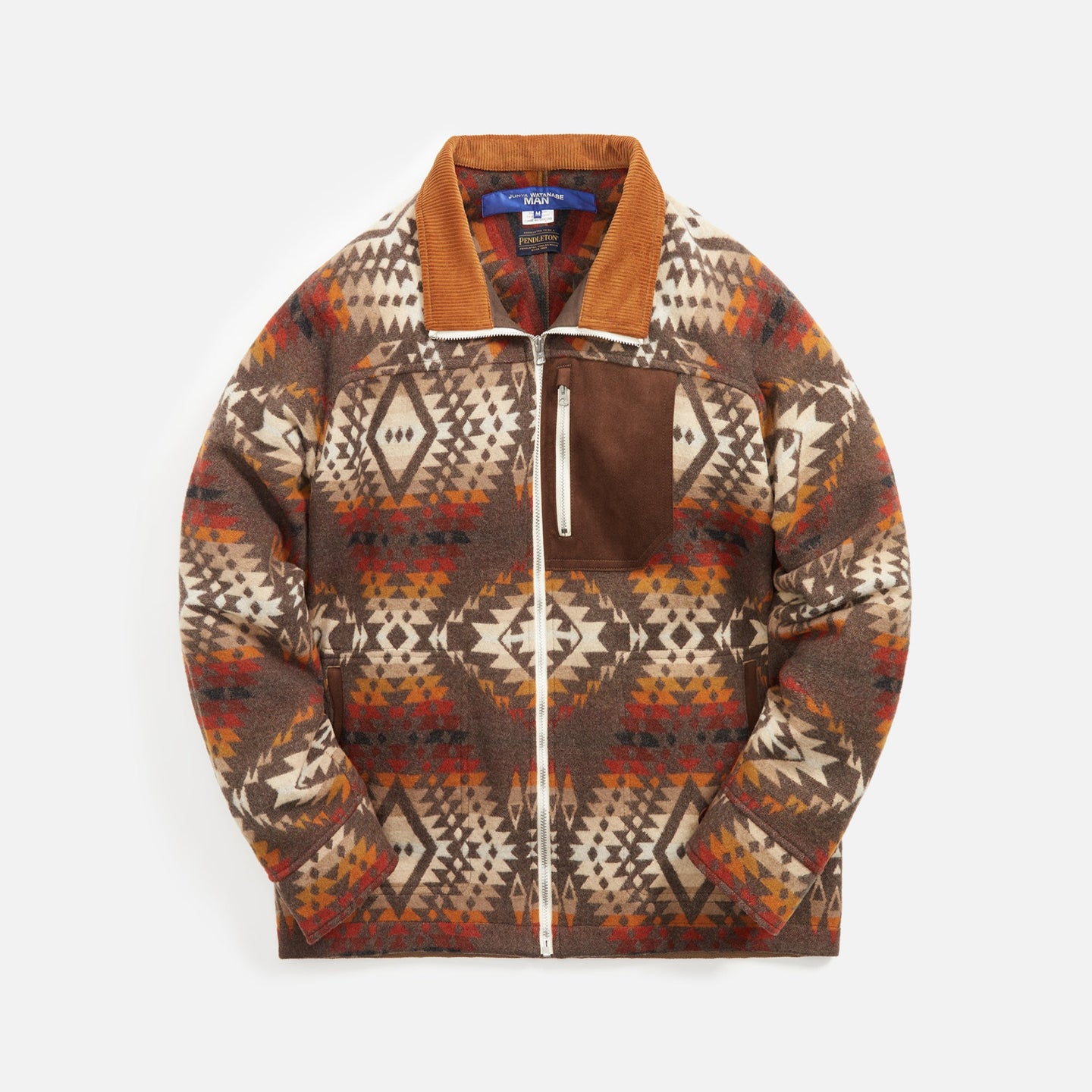 Junya Watanabe Man x Pendleton Wool Jacquard Jacket - Brown / Red ...