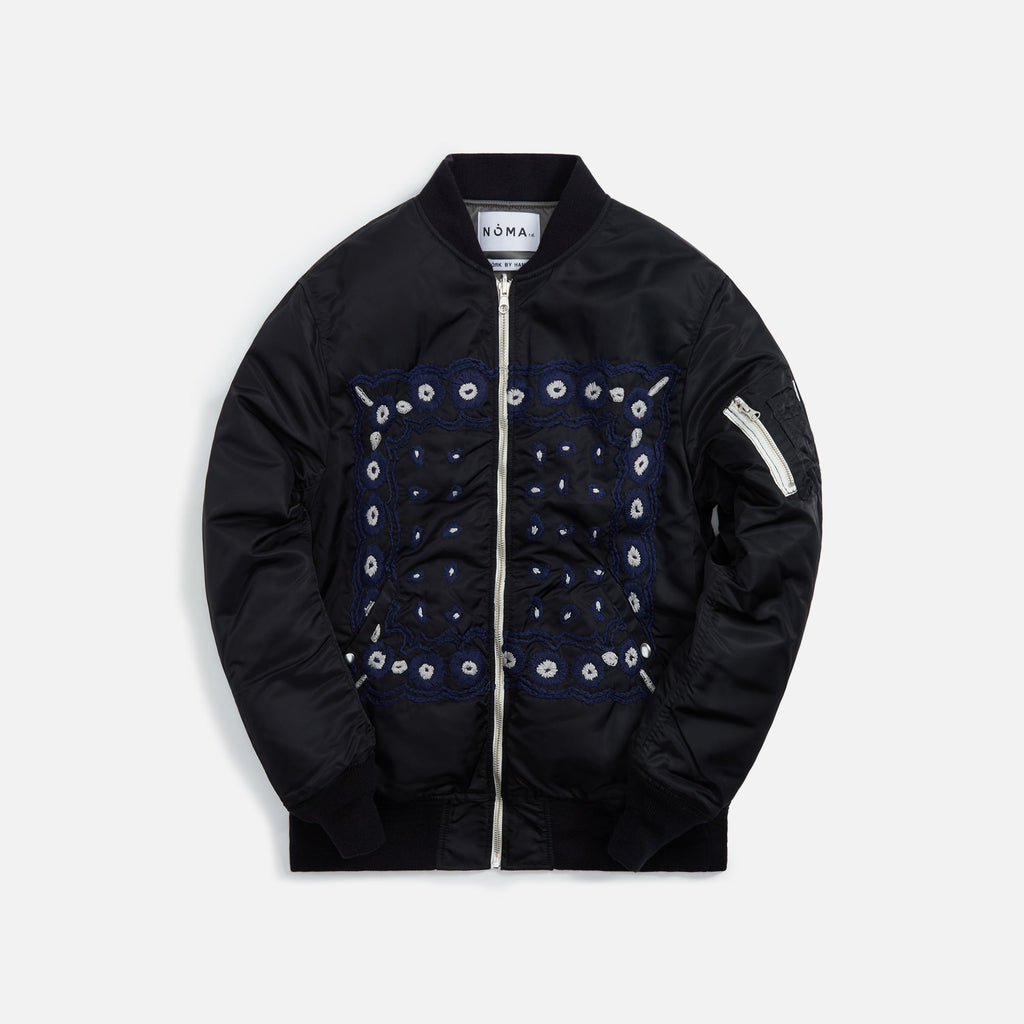 Noma Hand Embroidery Flight Jacket - Black – Kith Europe