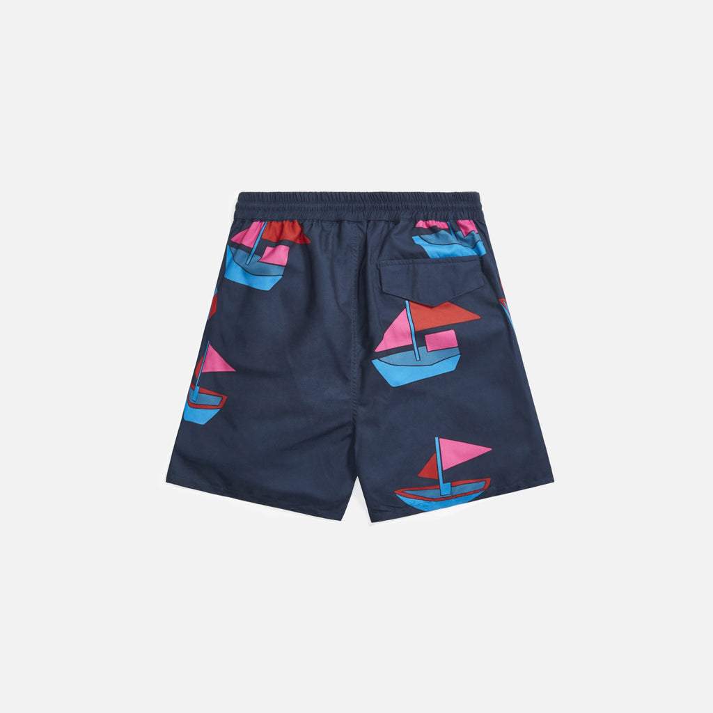 by Parra Paper Boats Swim Shorts - Navy Blue – Kith Europe